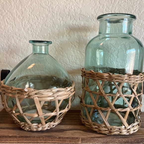 Target | Accents | New Target Bullseye Green Coastal Glass Vase Decor ...